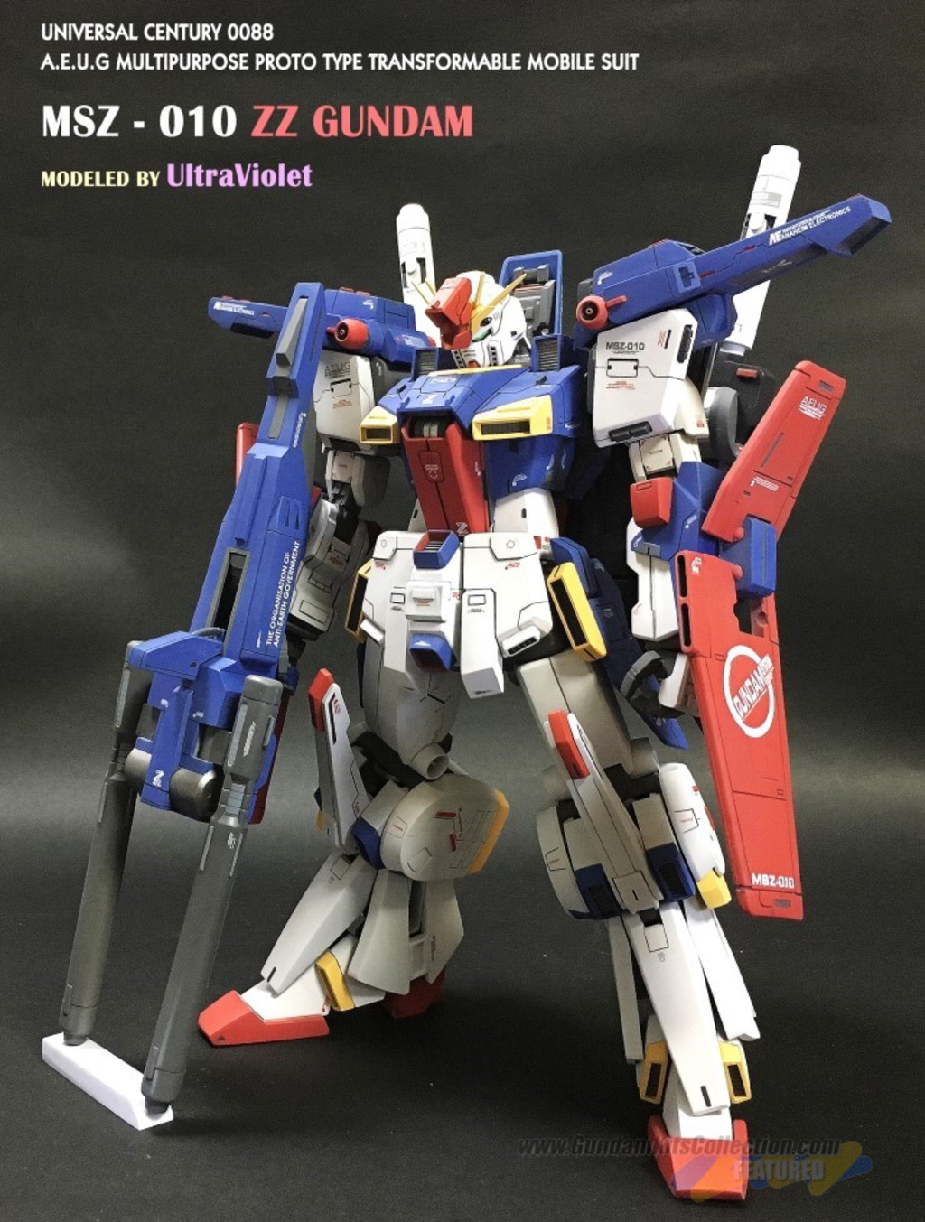 Custom Build: MG 1/100 ZZ Gundam [Detailed]