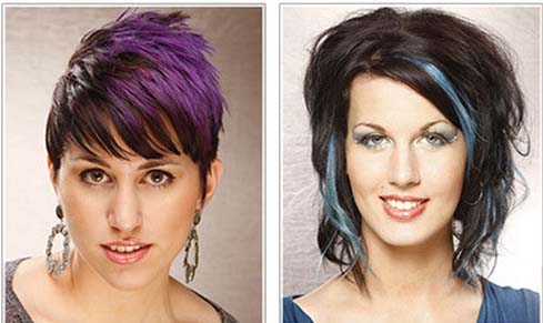 Hair Color Trend: Two-Tone Color Splash! ~ Hairstyle & Haircut 2012