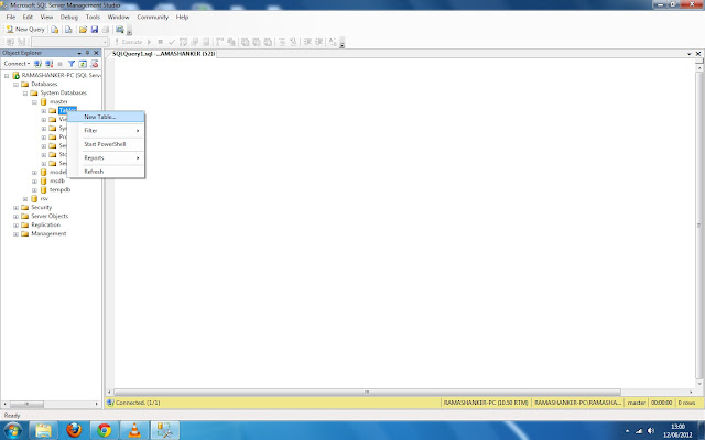 Create The Table Column And Insert The Data Without Sql