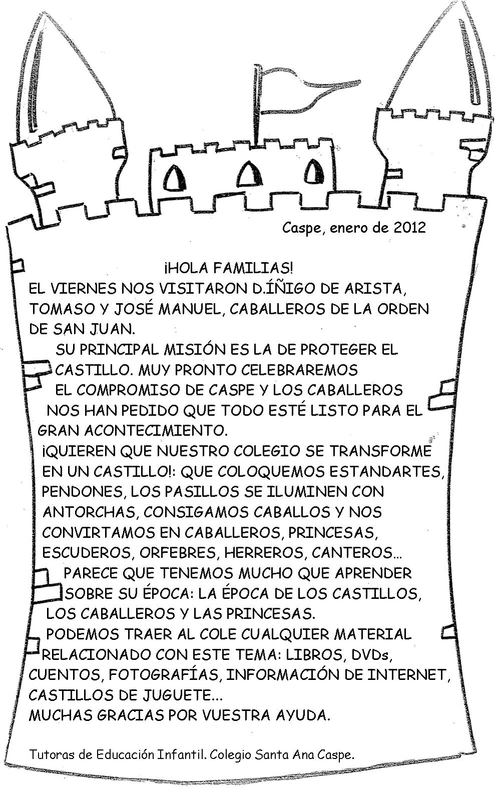 Recursos Infantiles: Proyecto de Castillos
