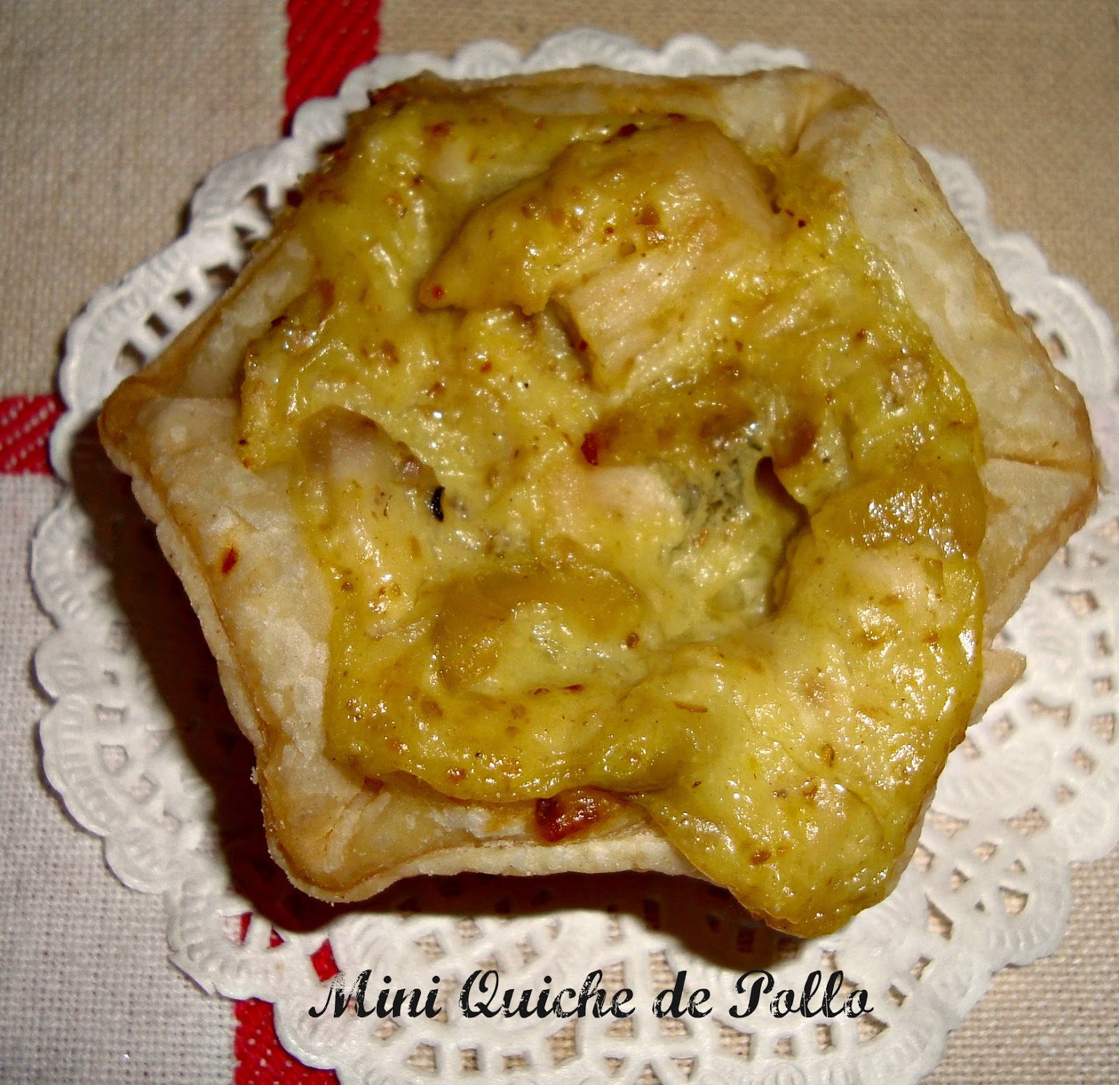 Mini Quiches de Pollo / Gambas