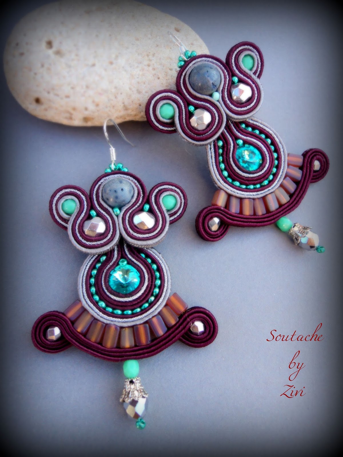 El Rinconcito de Zivi- Alta Bisuteria Soutache: pendientes de soutache ...