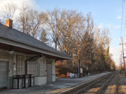 A Boat Against the Current: Photo of the Day: Railroad Station, River ...