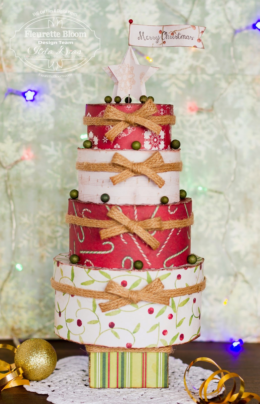 I Love Doing All Things Crafty: Stacking Christmas Tree | Fleurette ...