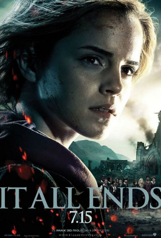 Scott's Movie Blog: Deathly Hallows Hermione Granger poster arrives