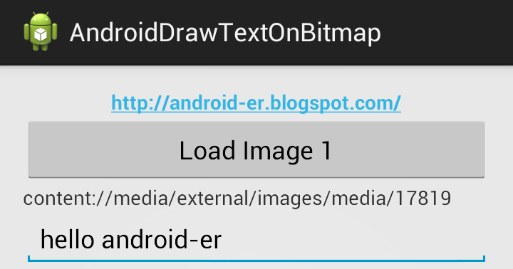 Android-er: Draw text on bitmap using Canvas.drawText()