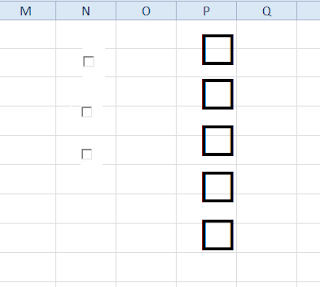 Make BIG checkbox in Excel