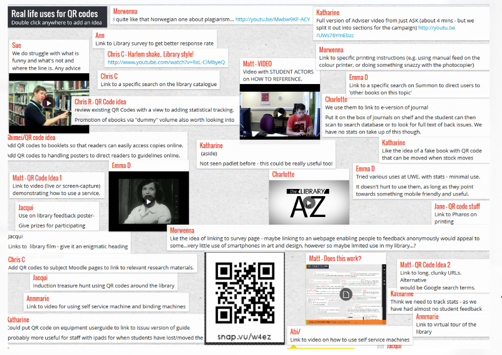Padlet wall examples - filndesert