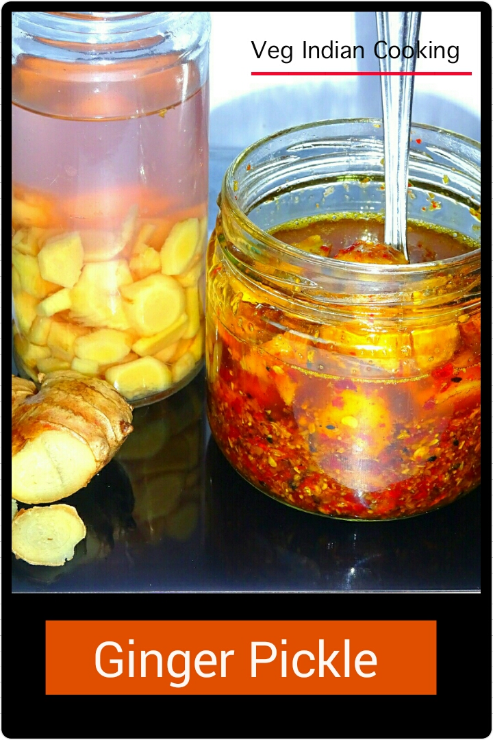 Veg Indian Cooking: Ginger pickles