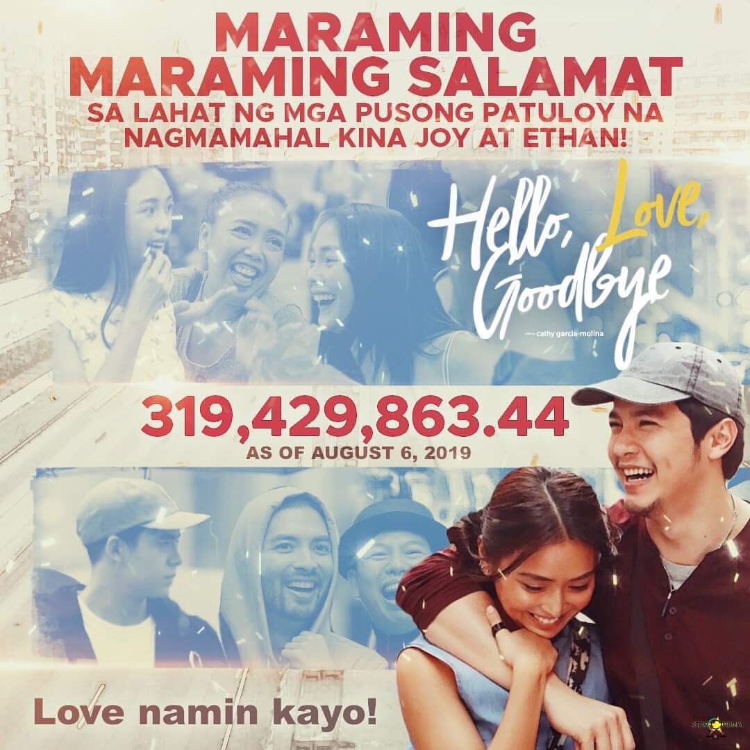 “Hello, Love, Goodbye” Earns P319-Million in 7 Days ~ SBNLifestyle