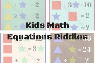 Kids Math Equations Riddles with Answers-Brain Teasers Puzzles Riddles