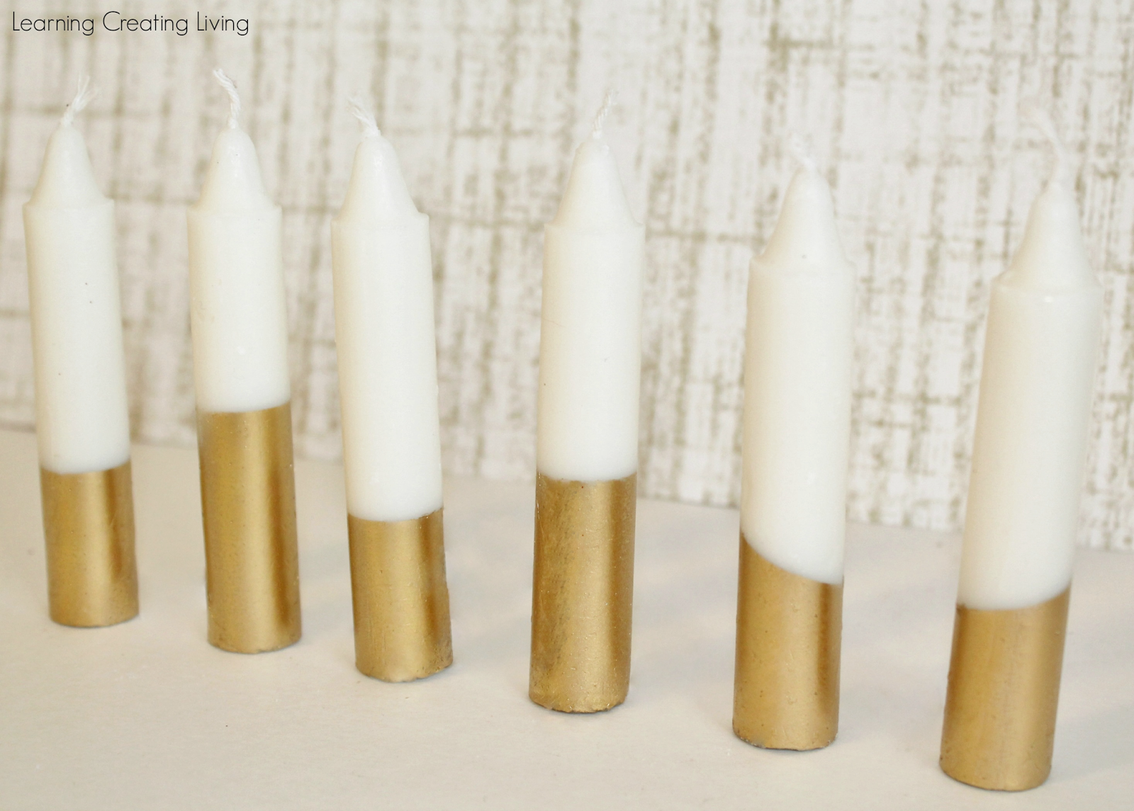 Put A Bird On It: DIY Gold Dipped Candles ... Guest Post by Katelyn ...