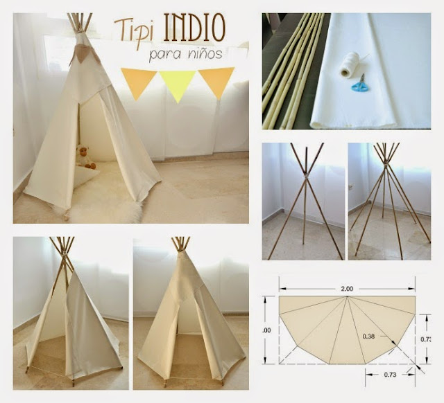 MI RINCÓN DE SUEÑOS: IDEAS PARA HACER UN TIPI INDIO