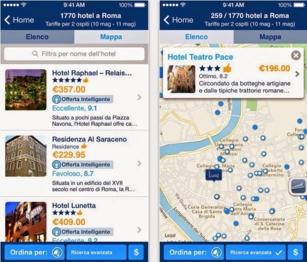 TouchBoard: Booking.com updates with directions on Google Maps
