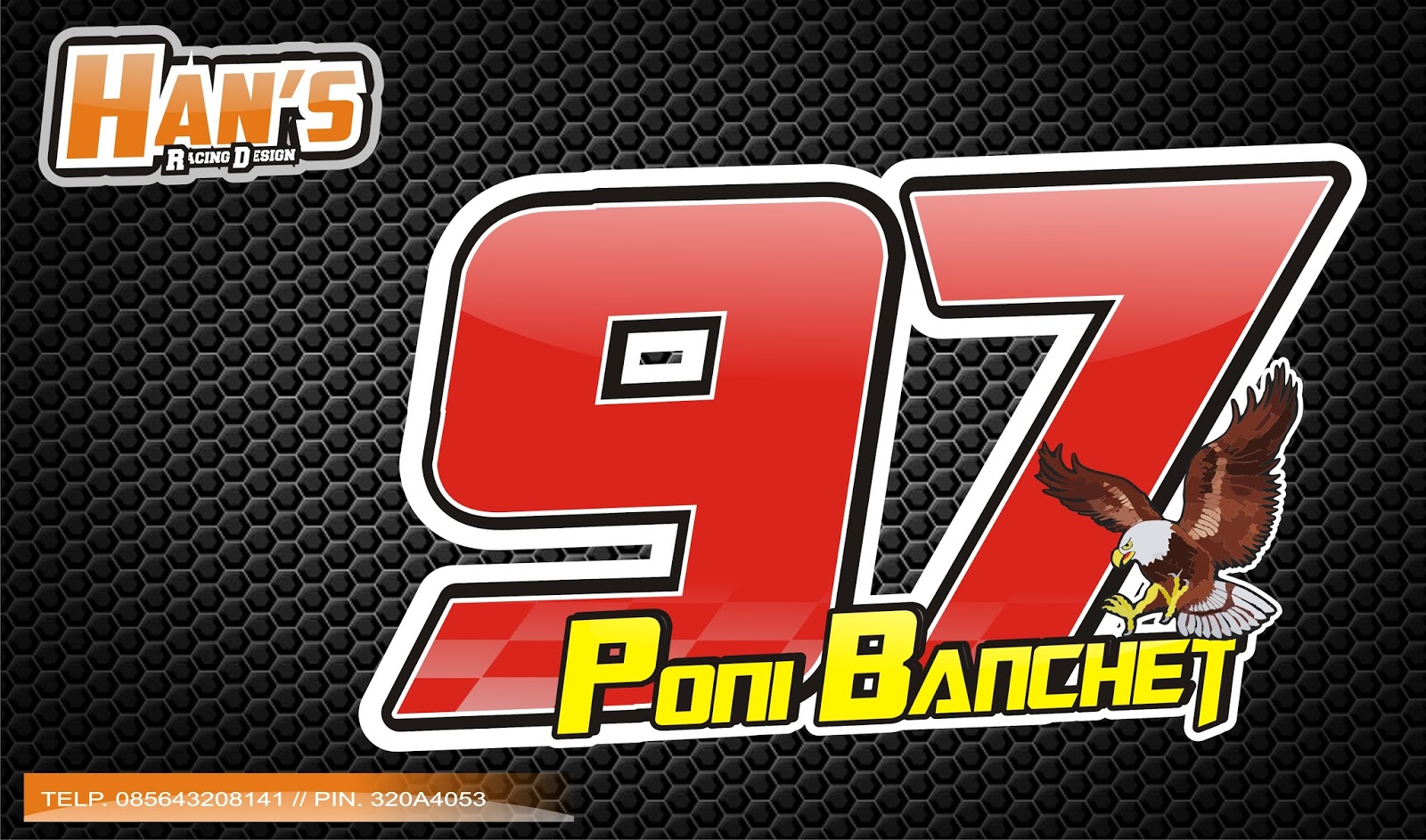 Han's Racing Design: Desain Nomor Racing