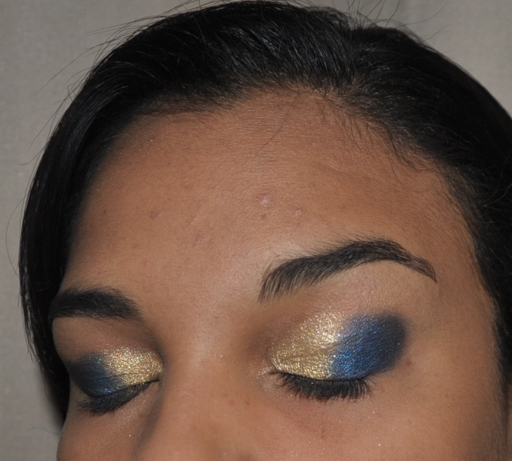 MakeUp To Kill - Truques e dicas para você ficar ainda mais linda.: Make Azul e Dourado
