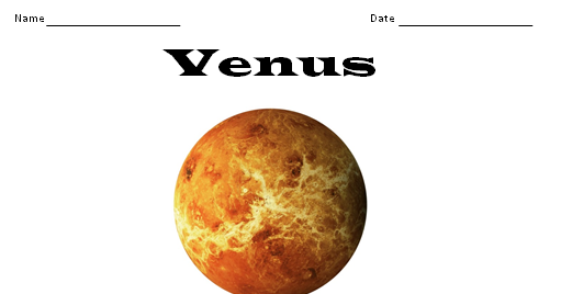 All Free Worksheets : Venus