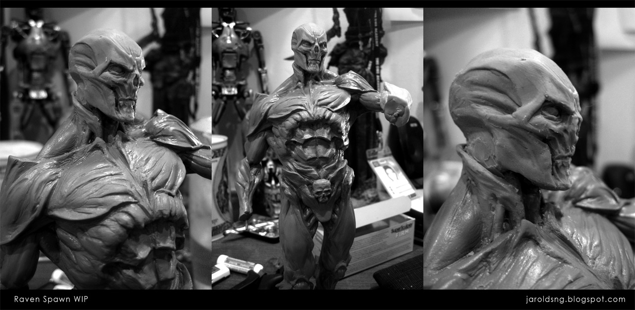 Jarold's Art Blog: Raven Spawn WIP 02