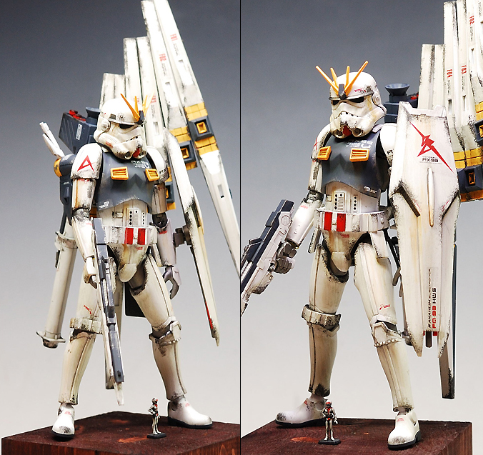 GUNDAM GUY: Gundam x Star Wars: 1/12 Scale Nu Gundam Stormtrooper ...