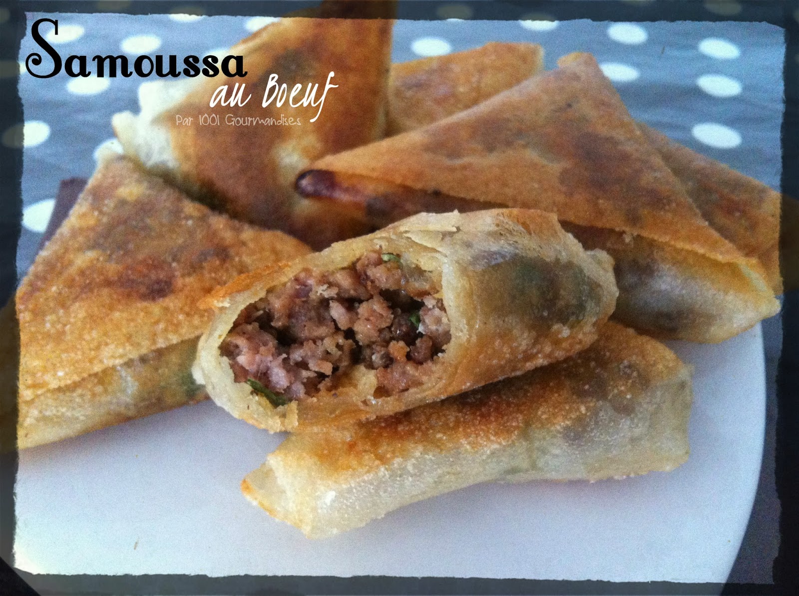 1001 Gourmandises: Samoussa au boeuf + tuto pliage