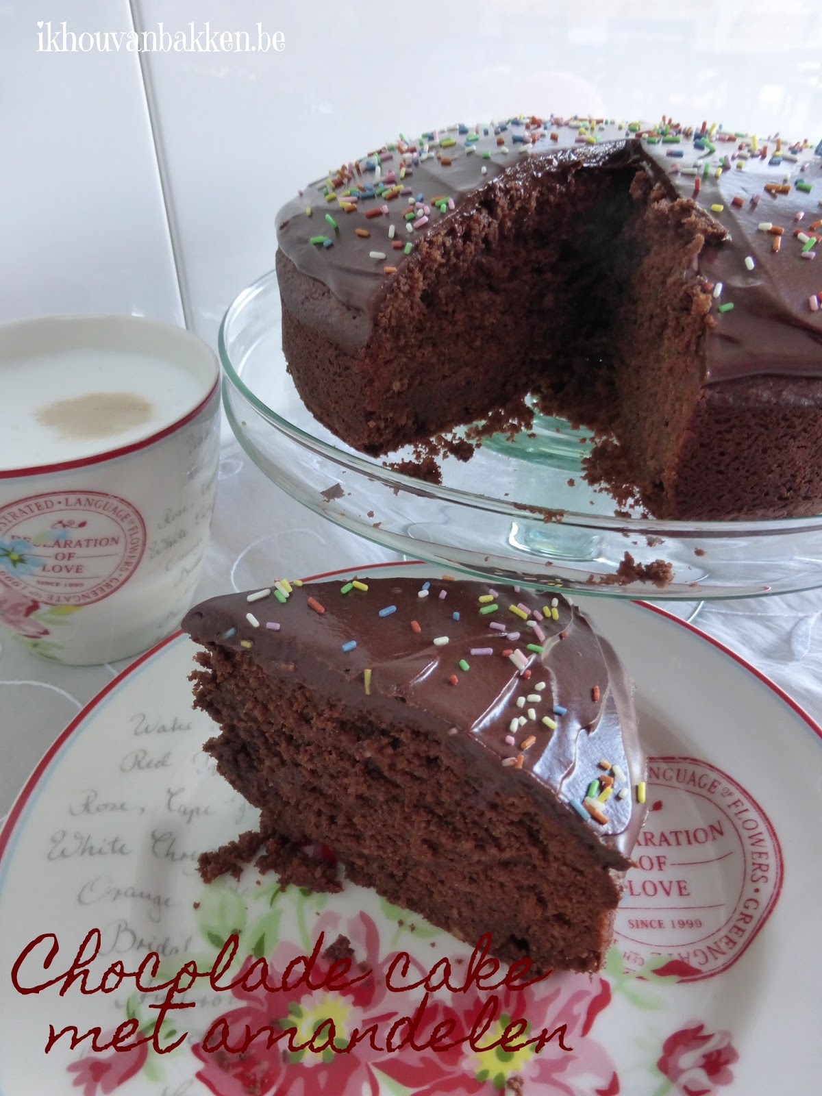 Ik hou van bakken: Chocolade cake met amandelen