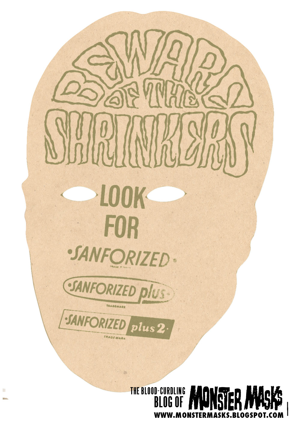 Phantom Cut-Out Mask | Blood Curdling Blog of Monster Masks