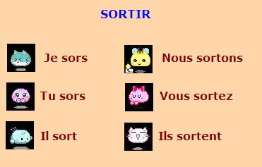 Fleur de Lys: VERBES SORTIR et FAIRE