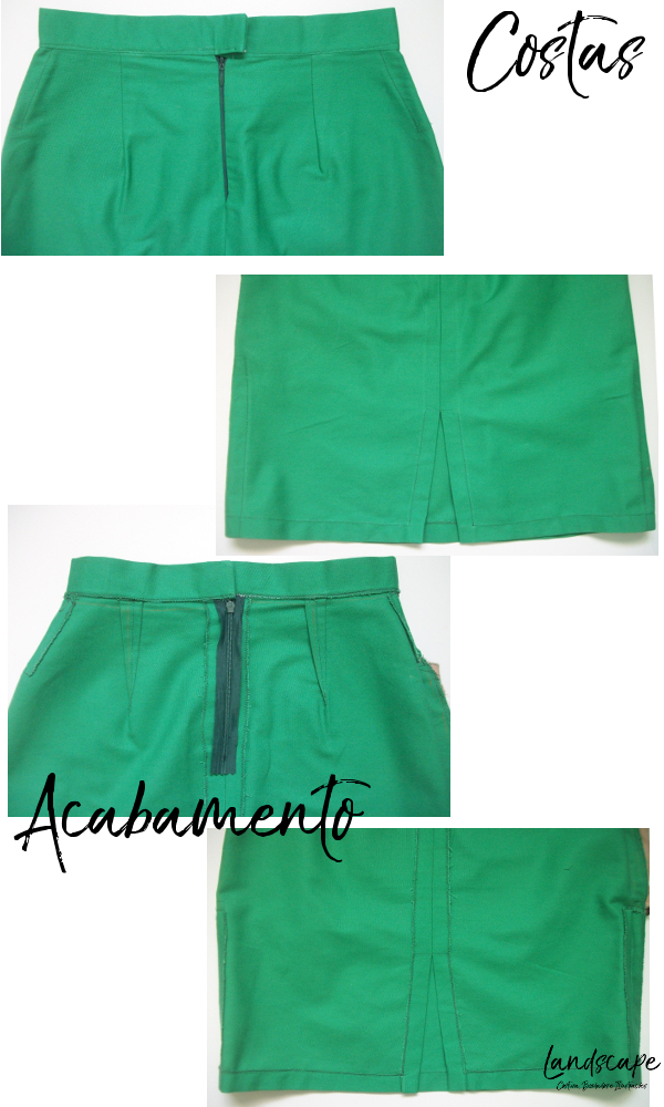 My Own Landscape Dreams: Costurinhas - saia de sarja reta