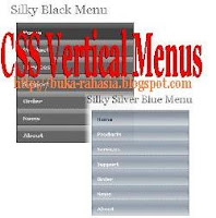 Cara Membuat Super Vertical CSS Menu Blogger/Blogspot
