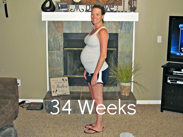 Seeing All Sides: 34 Weeks: This Baby {Bump} is Growing!