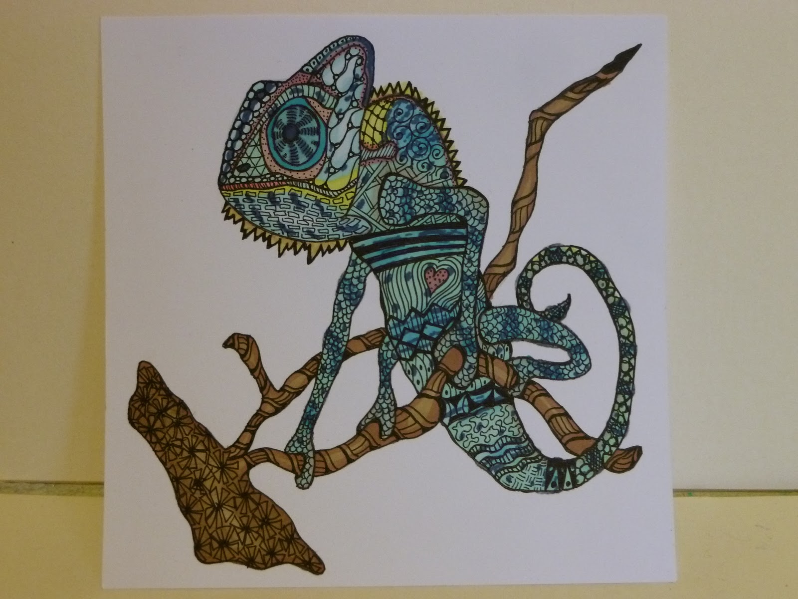 Art and Sole: Tangled chameleon.