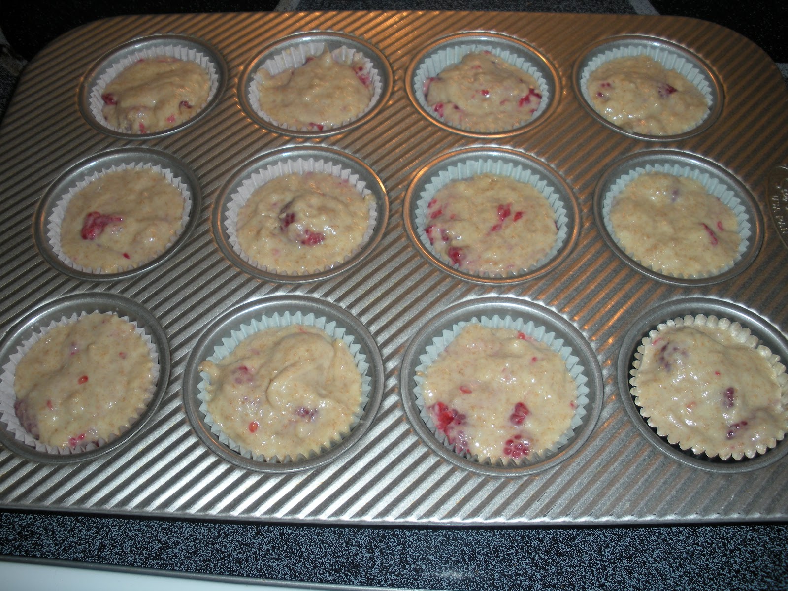 Kendra's Kitchen Creations: Muffin Kick Round 2: Old-Fashioned Raspberry