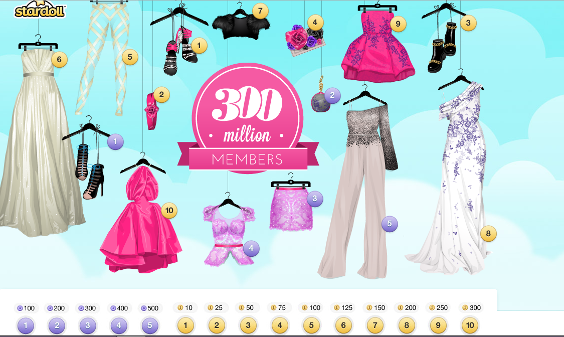Stardoll Blog: 300 Milhões de Integrantes no Stardoll