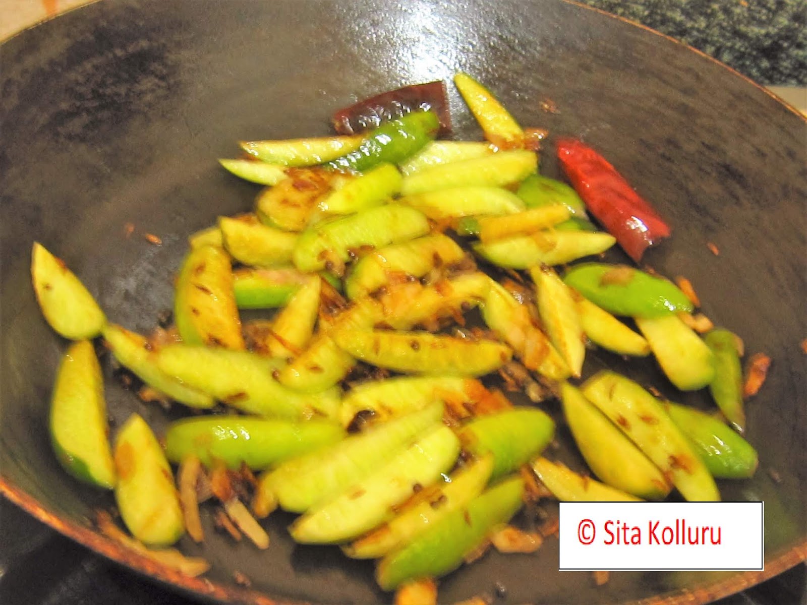 Sita's Ruchulu: dondakaya patholi (Andhra) (Kundru/tindora/gherkin ...