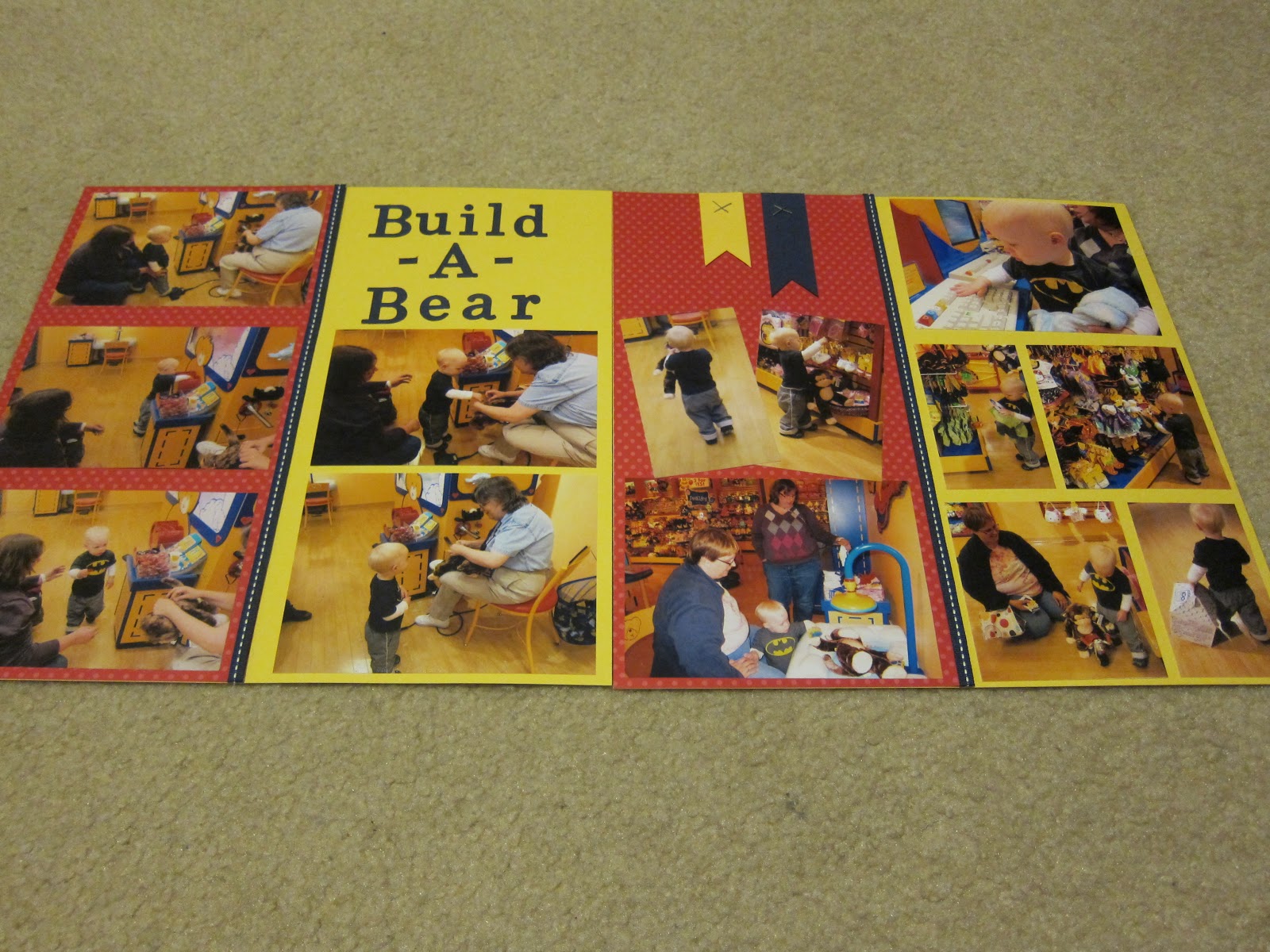 Great Minds Ink Alike: Build-a-Bear Scrapbook Page
