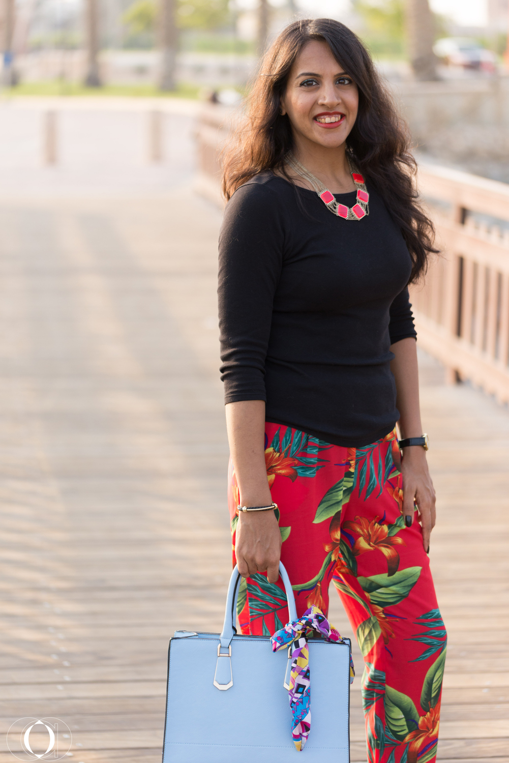 Effortlessly chic red floral pants | The Silver Kick Diaries