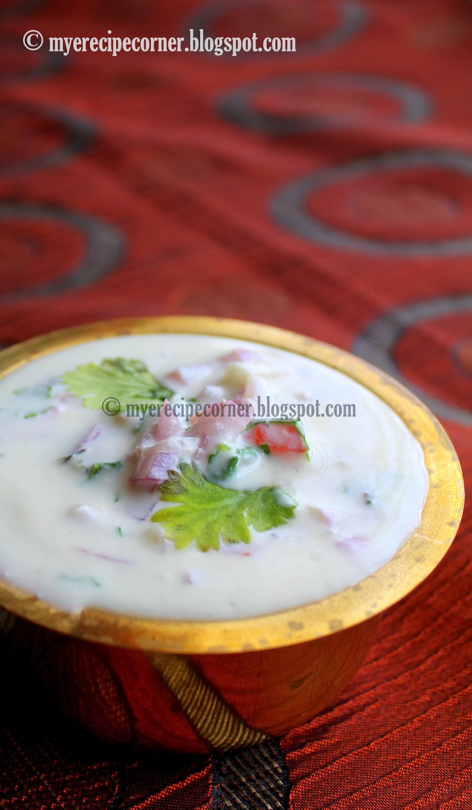 Mye's Kitchen: Biryani Raita / Vengaya Pachadi / Onion Raita