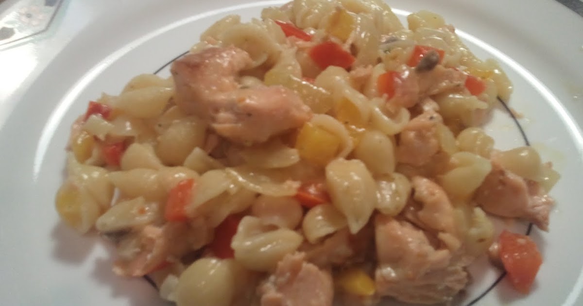 Creamy Garlic Shells with Salmon (Frugal Food Thursday) | Frugal Follies