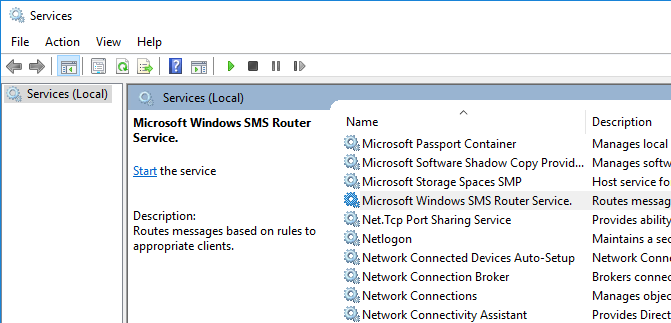 山市良のえぬなんとかわーるど: Microsoft Windows SMS ルーター サービス。