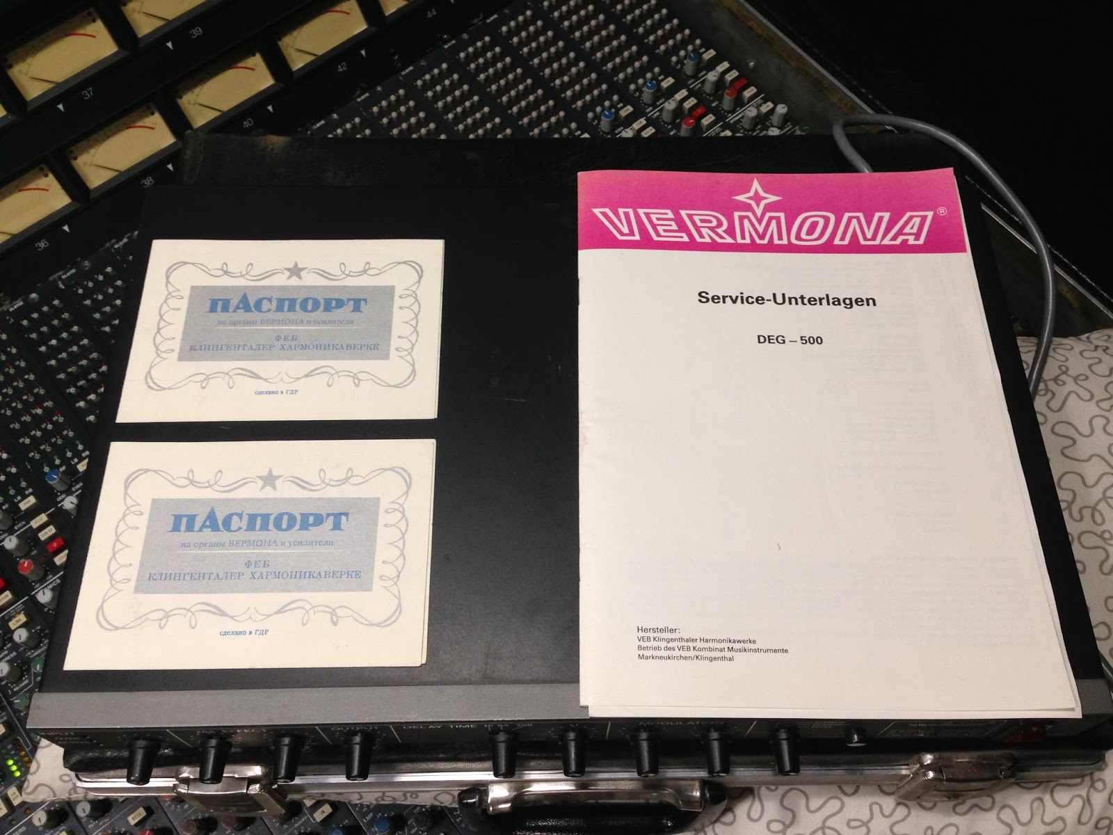 Infrequent Sound [sex.tex] technology: Vermona DEG-500 Digital Delay ...