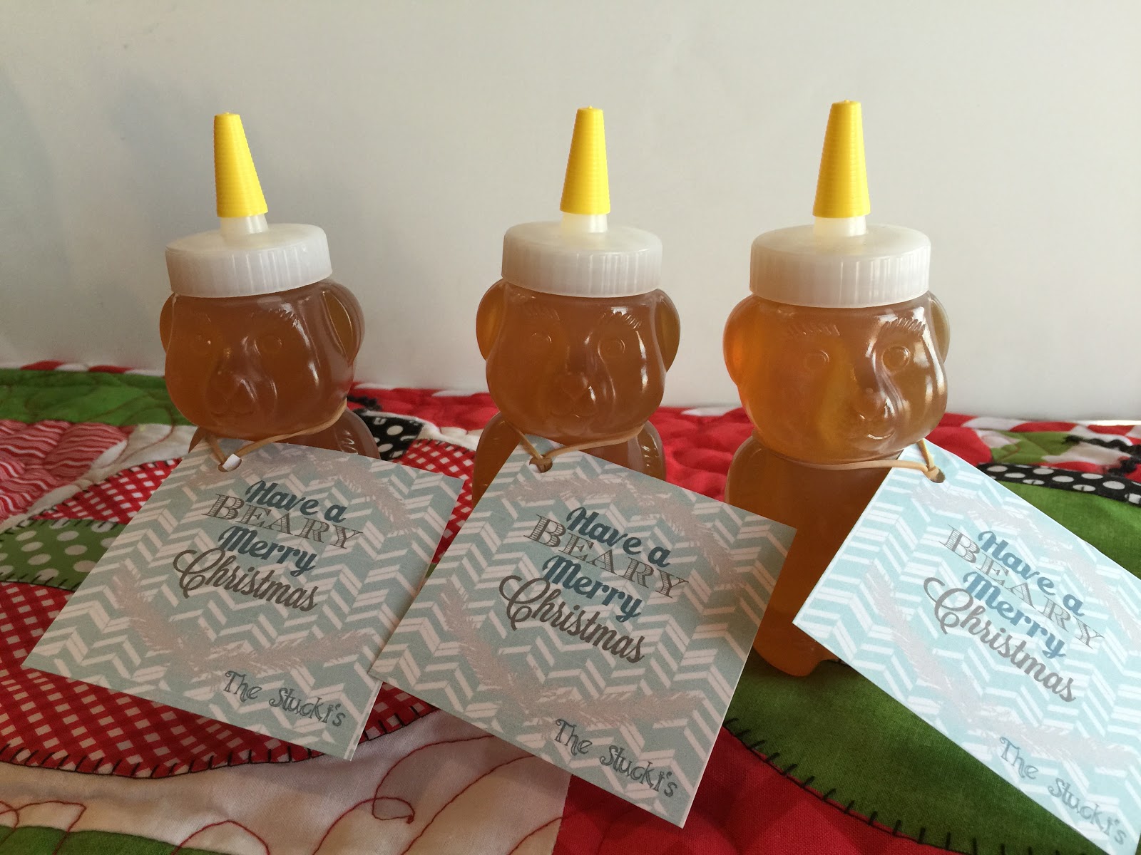 Have a Beary Merry Christmas Gift Idea with Honey Bear for Neighbor ...
