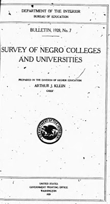 College History Garden: Snapshot of Black Higher Education in the 1920s