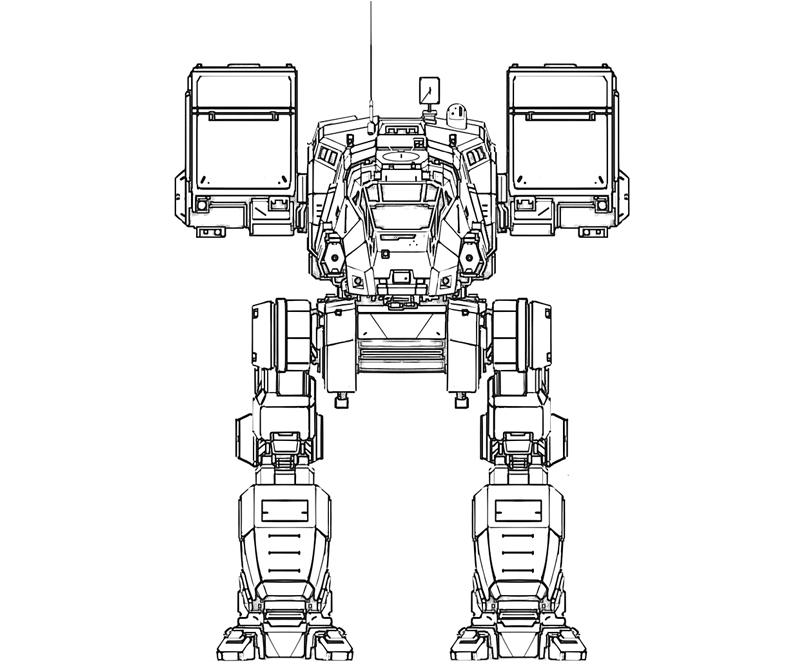 Mechwarrior Coloring Pages Coloring Pages