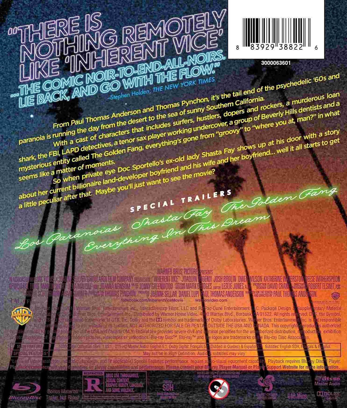 blu-ray and dvd covers: INHERENT VICE BLU RAY, IGUANA RARO VIDEO BLU ...