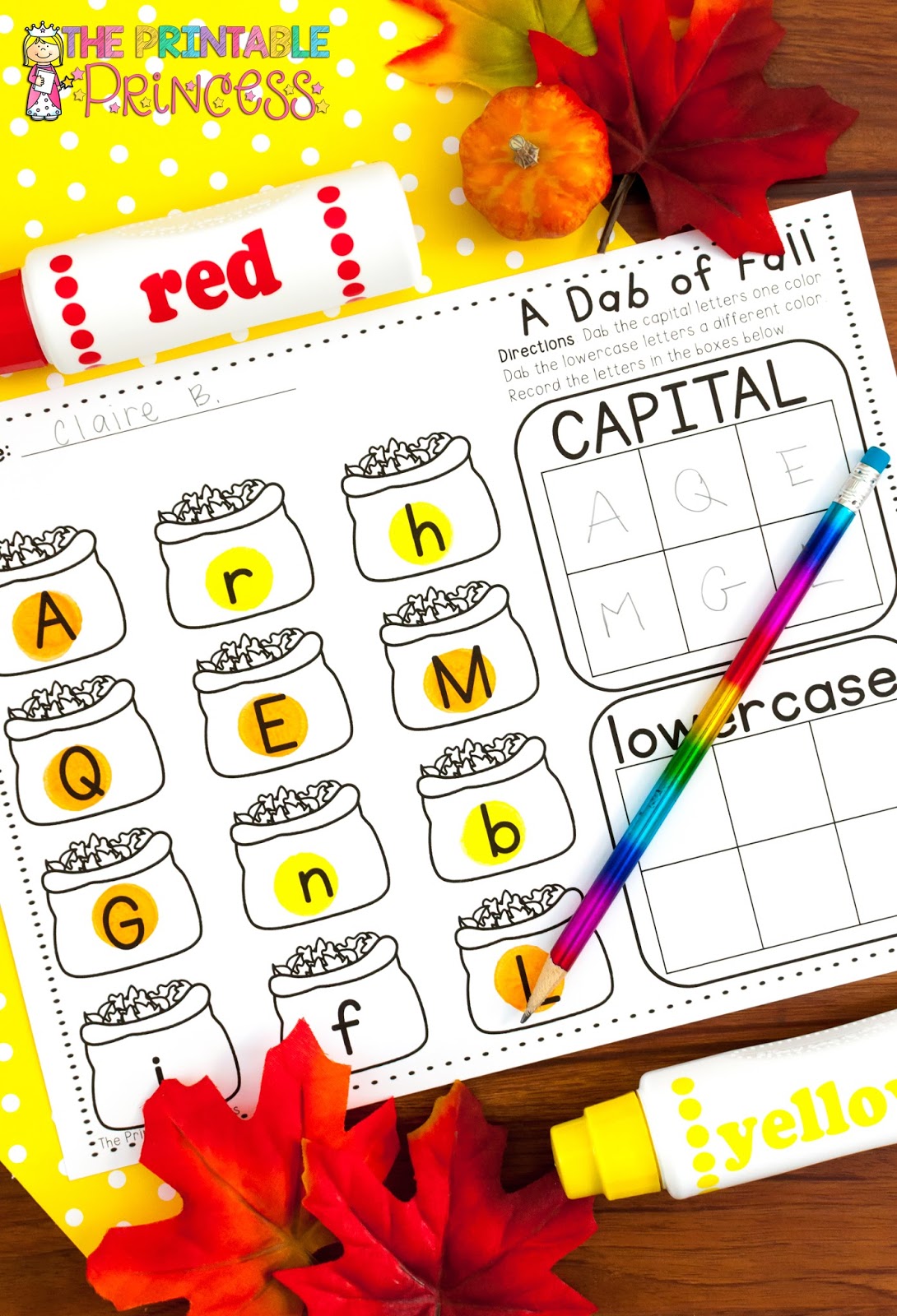 No Prep Fall Activities for Kindergarten {And Games TOO!}