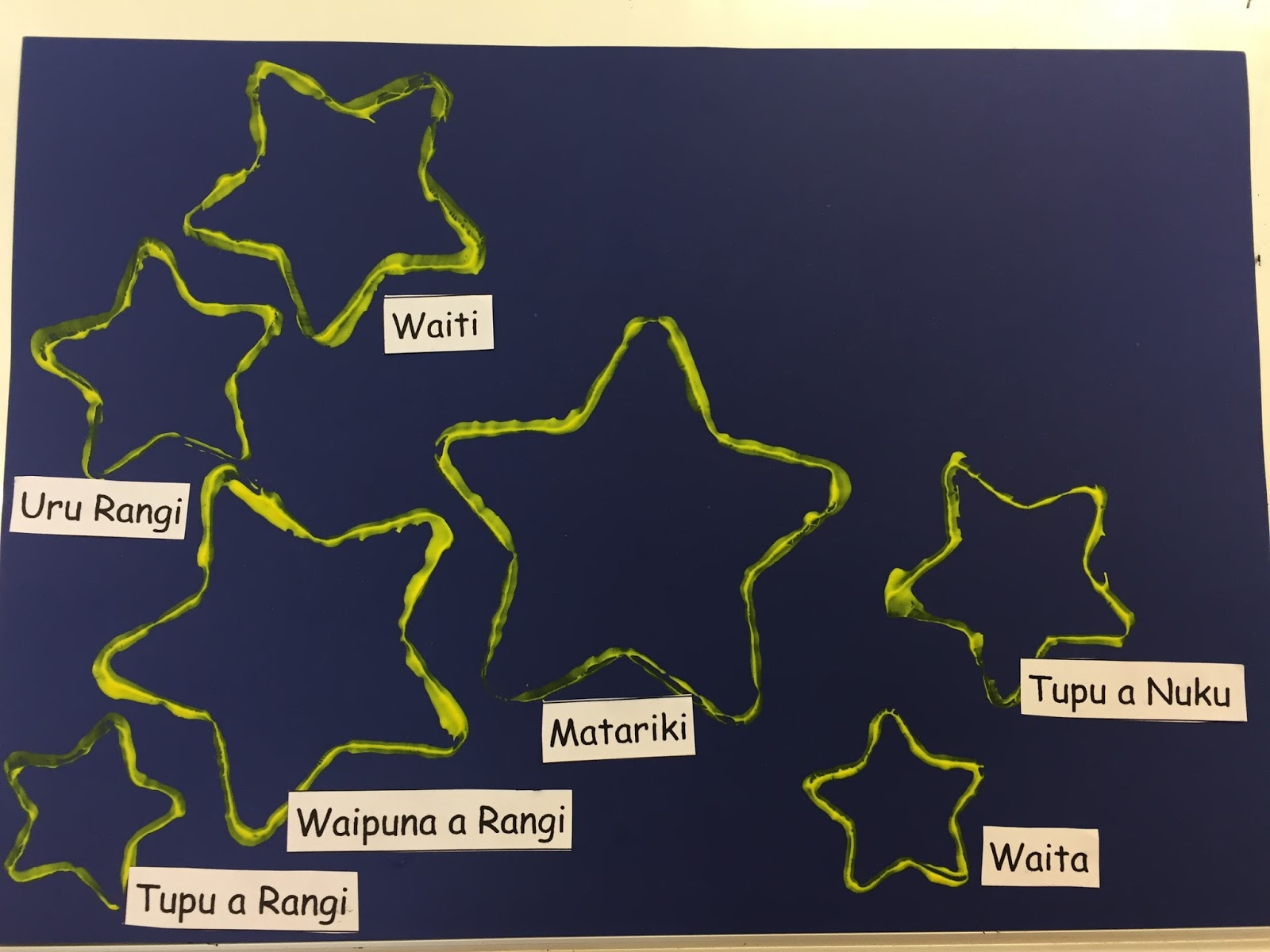 Room 5 2018 @ Ruapotaka School : Names of the Matariki sister stars