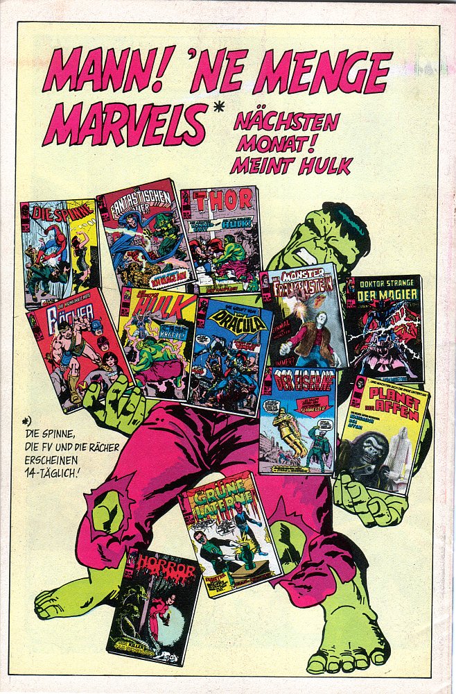 TALES FROM THE KRYPTONIAN: More of those old german Marvel comics