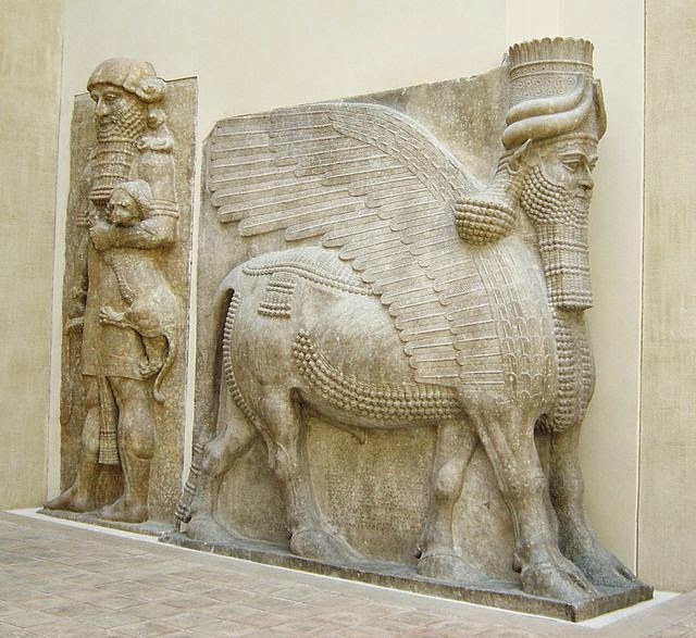El templo de Seshat: Los lamassu, genios protectores de Mesopotamia