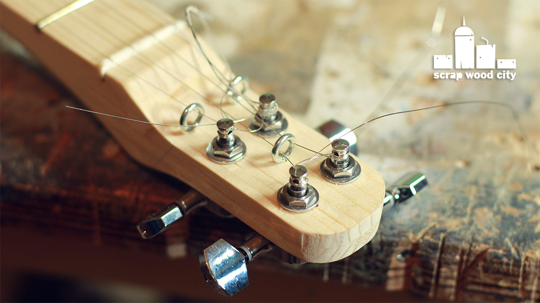 scrap wood city: DIY electric canjo guitar