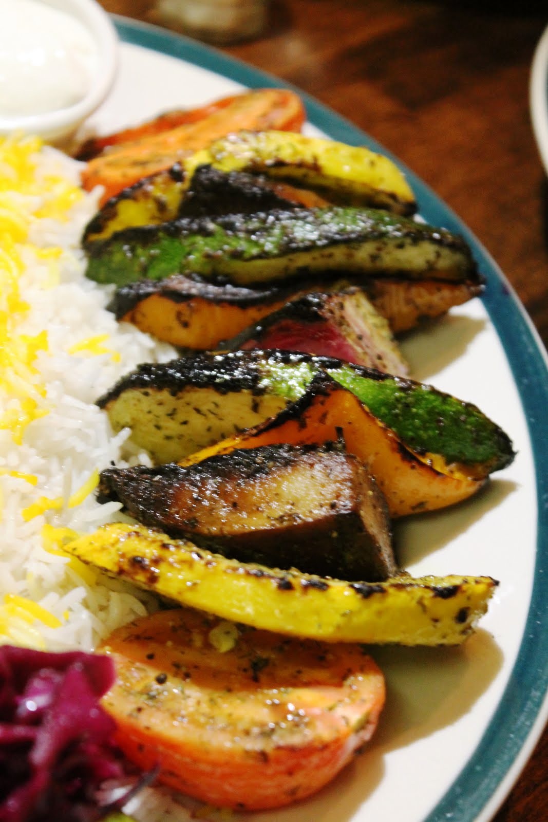 Indulge Inspire Imbibe: Sabzi Persian Chelow Kabab